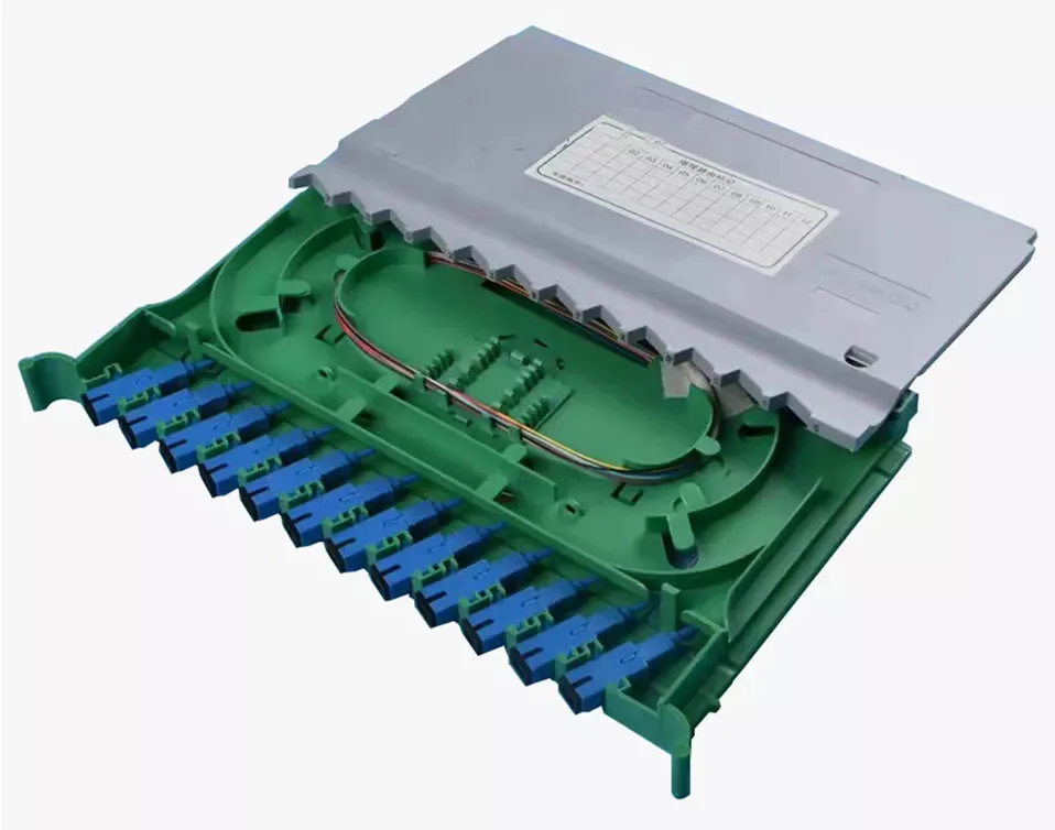 12 Port Optical Fiber Cassette/ Fiber Splice Tray with Pigtail and ...