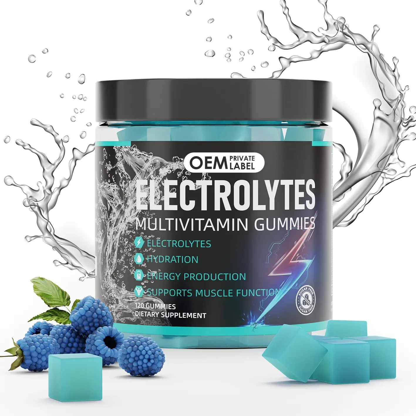 OEM No Sugar Hydration Electrolyte Gummy Candy for Adult Endurance ...