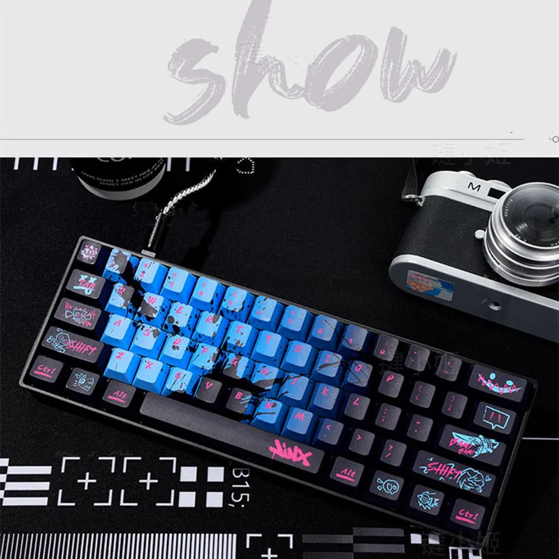 Creative Jinx Keycaps PBT Dye Sublimation Cherry Prrofile for Mad68 ...