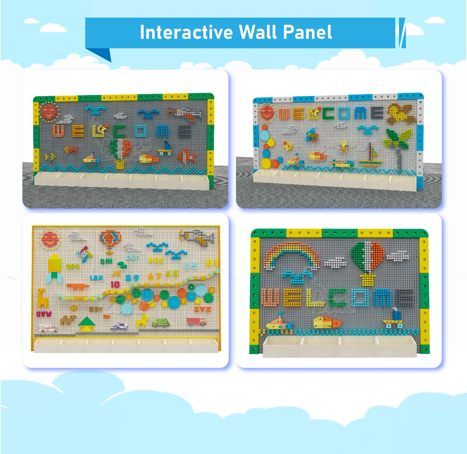 EVA Foam Building Blocks - Interactive Wall Games for Kids