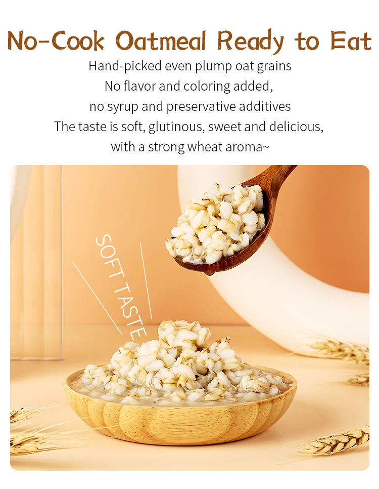 Wholesale Commercial Use White Hulled Quick Boba Chocolate Canned Oats Rices Drink Used In Milk ...