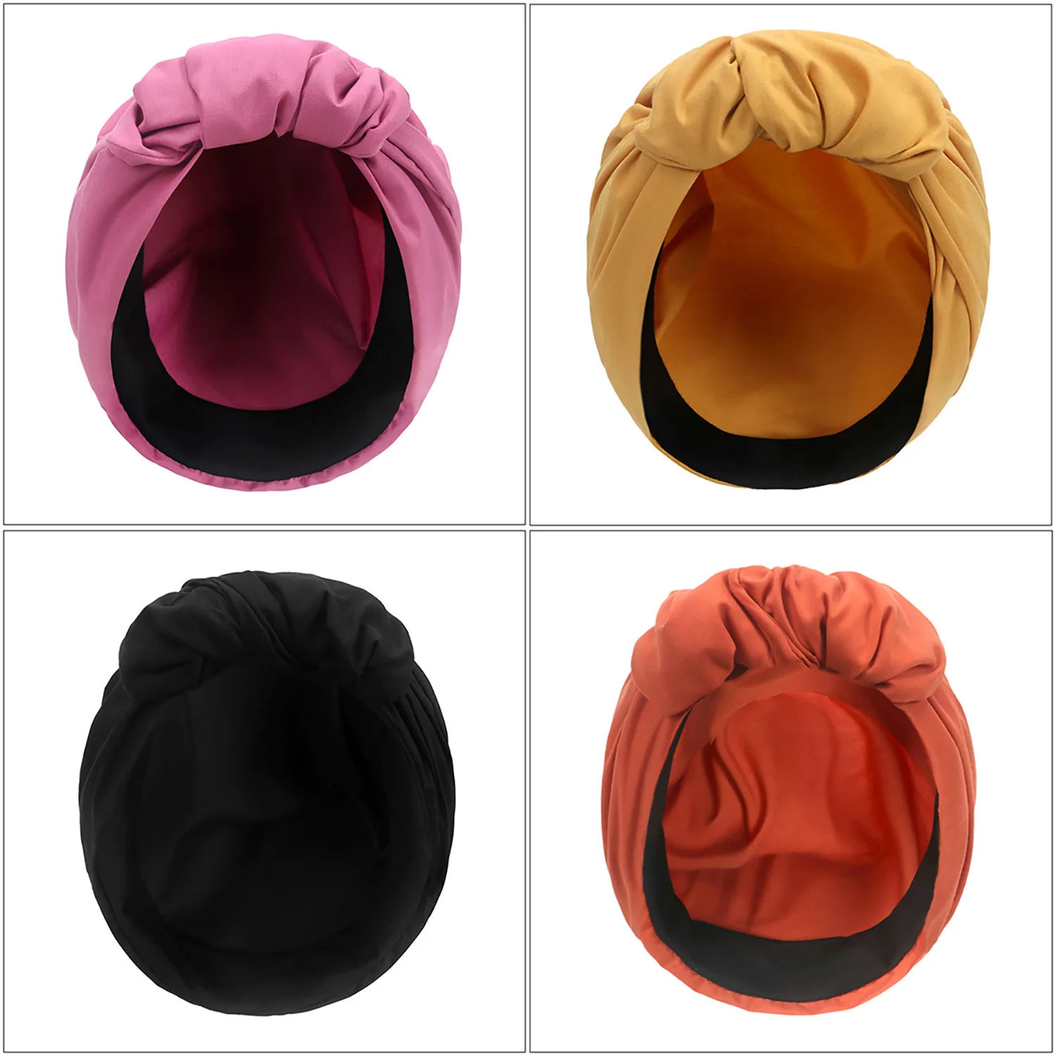 Woman Muslim Headscarf Cap African Head Wraps Elegant Retro Turban for ...
