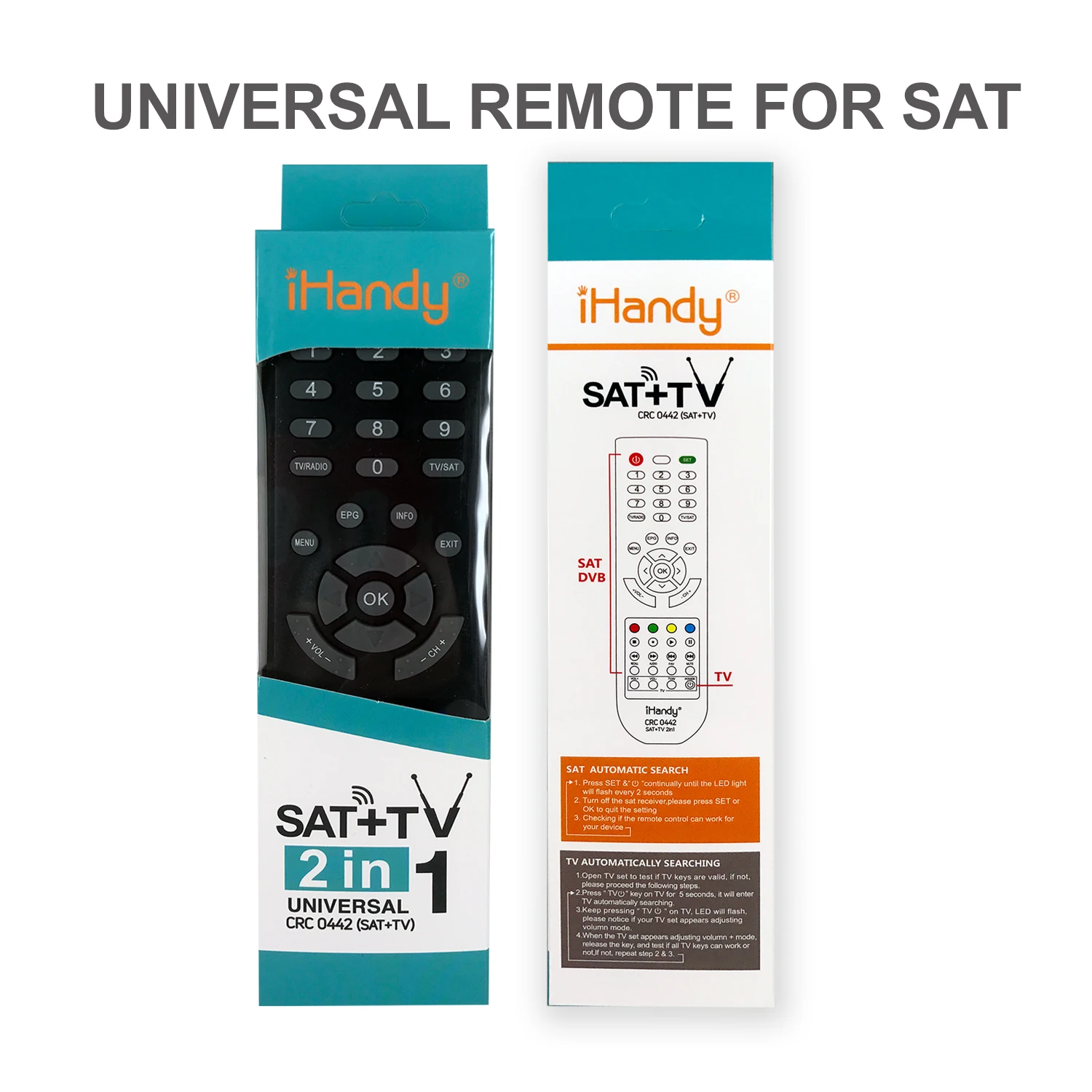 Systo Crc0442 Satbox Remote Satellite Receiver Universal Remote Control ...