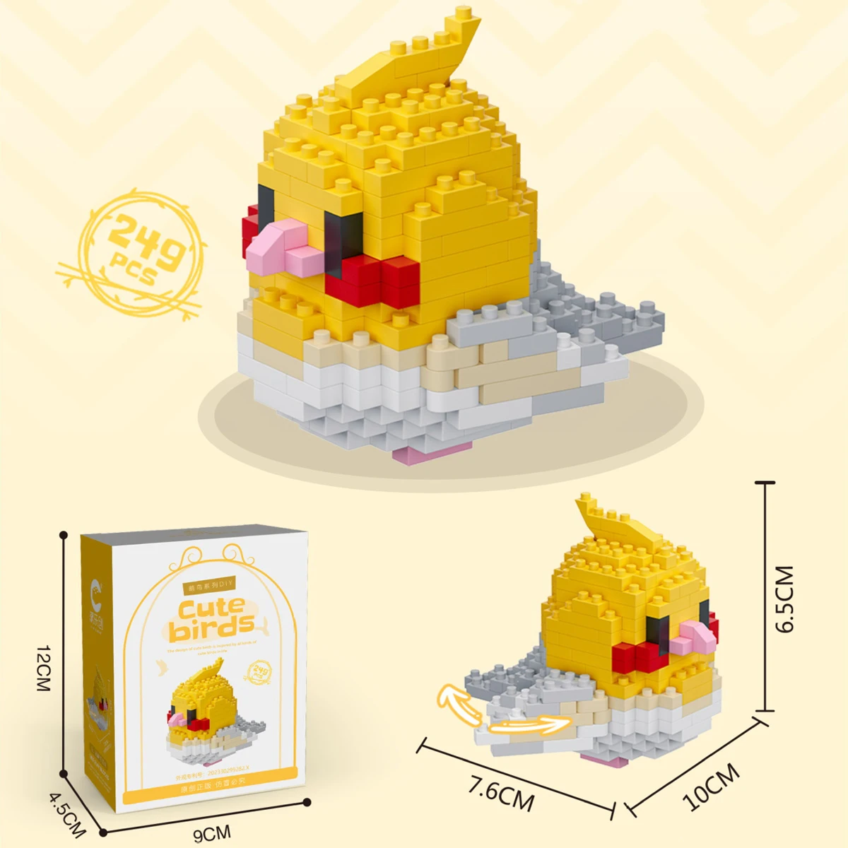 Cute Parrot Bird Building Block Jigsaw Puzzle Toys for Kids