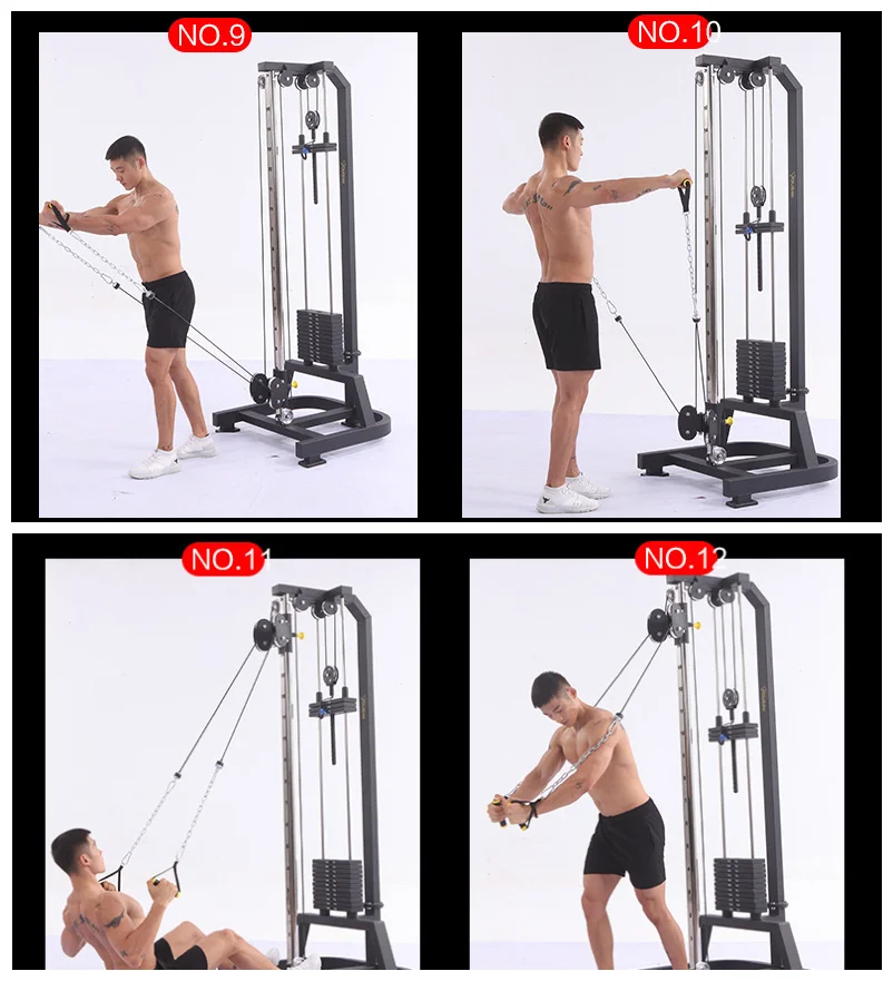 Comprehensive Pull Down Gym Machine Fitness Cable Cross Gym Station ...