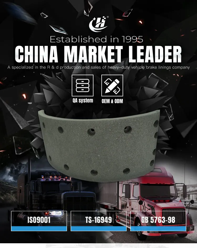 Bpw Axle Bc36 Wva 19032 Brake Shoe Lining For Saf Daf Renault Magnum ...