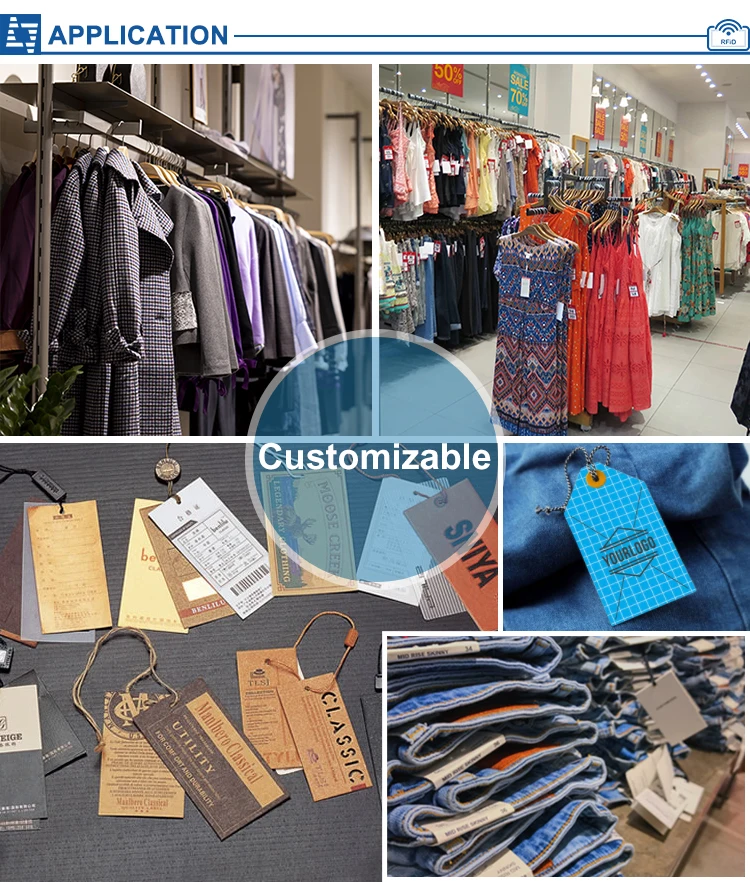 Uhf Rfid Paper Hard Tags Clothing Garment Warehouse Retails Sticker ...