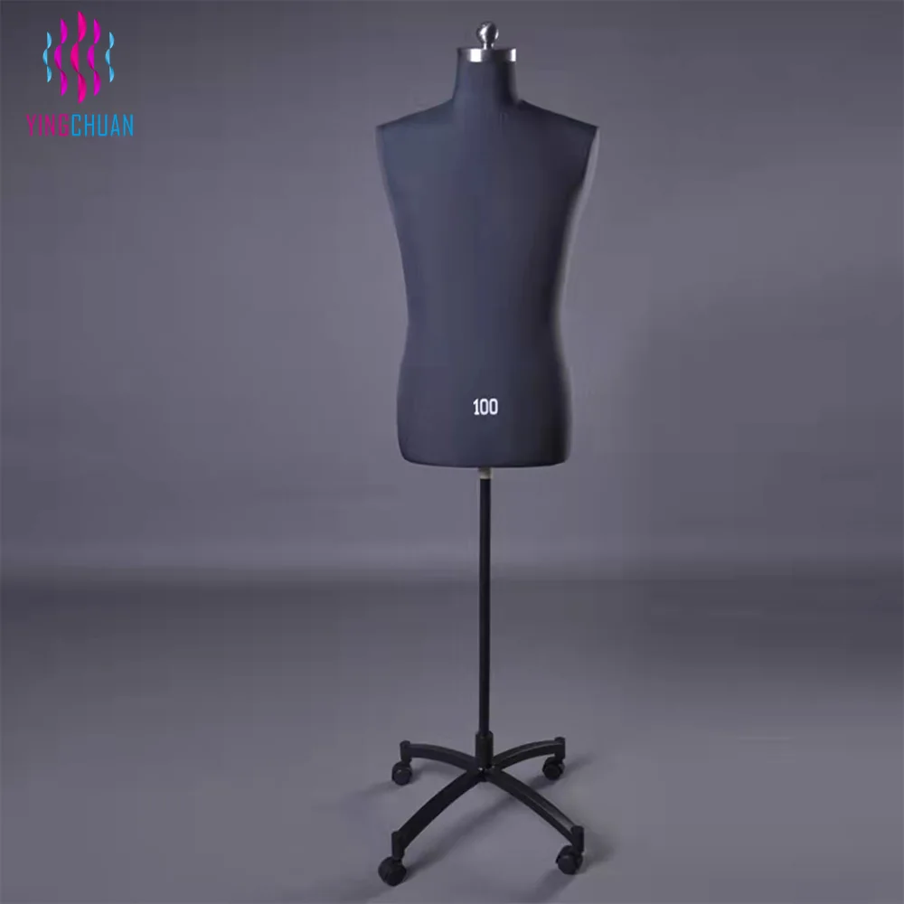 Adjustable Fabric Dress Form Male Mannequin Dressmakers Mannequin with ...