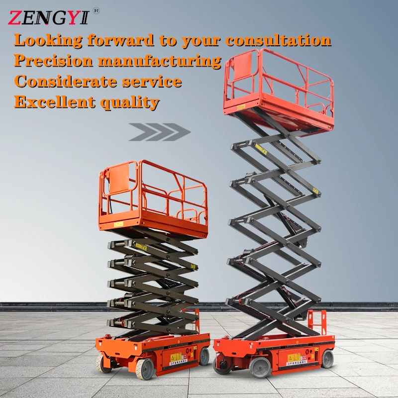 Small Electric Hydraulic Lift Table Mini Home Mobile Scissor Lift ...