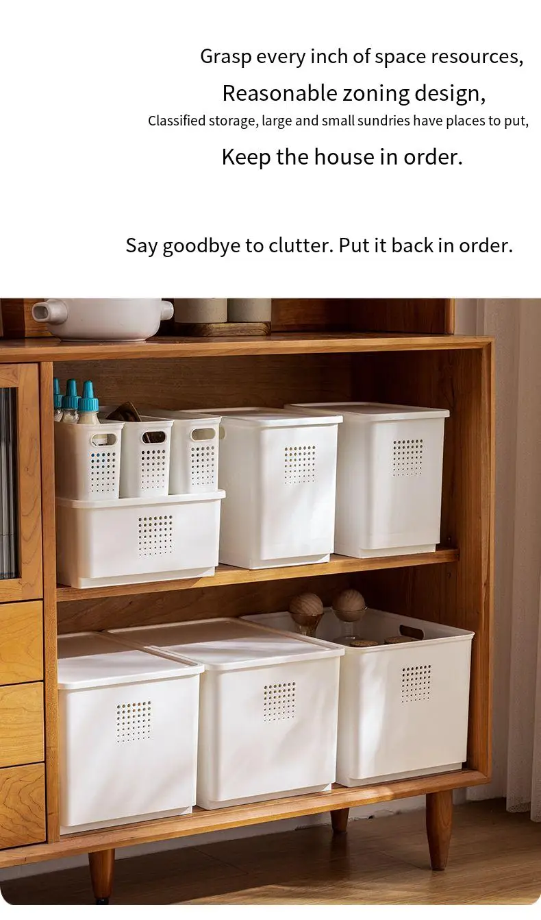 Rmier Desktop Miscellaneous Items Storage Box Plastic Living Room Snack ...