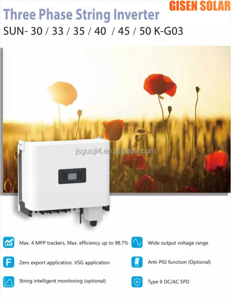 230v 400v 3 Phases 60kw Deye On Grid String Solar Inverter Sun- 60k-g03 ...
