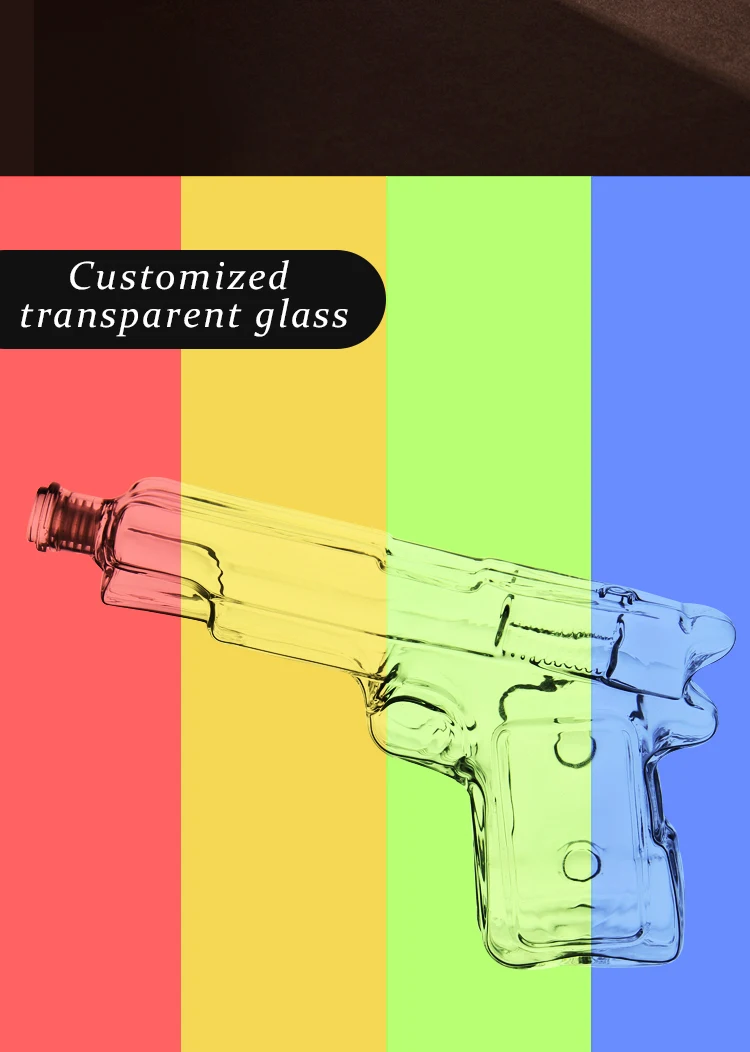 Transparent Ak 47 Gun Shaped Tequila Glass Liquor Vodka Bottle For ...
