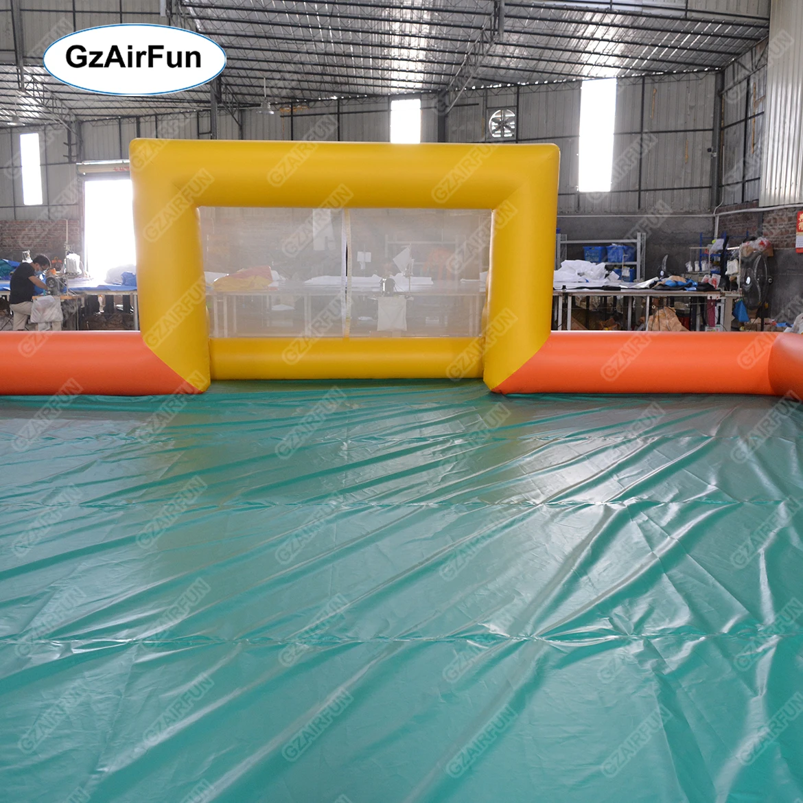 Customized GZAIRFUN PVC Inflatable Football/Soccer Playground & Soap ...