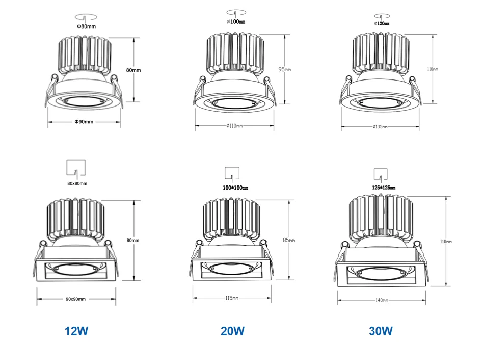 Star Series COB LED Ceiling Lights - Efficient & Durable