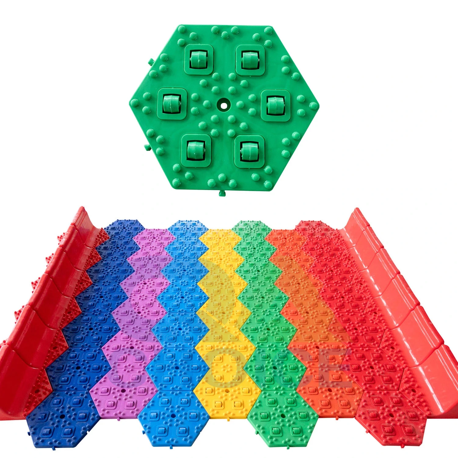 Outdoor Rainbow Slide Ride Plastic Rainbow Slide For Playground ...