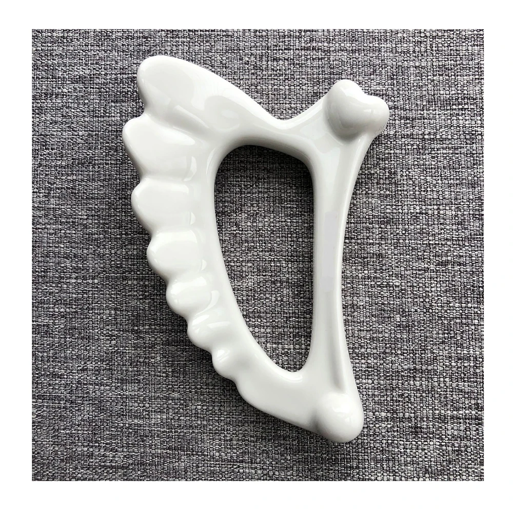 Ceramic Gua Sha Massage Tool - Facial Scraping Massager