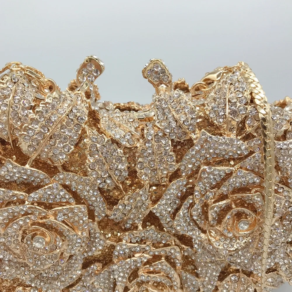 Luxury Design Diamond Crystal Rhinestone Evening Bags Handbag Clutch ...