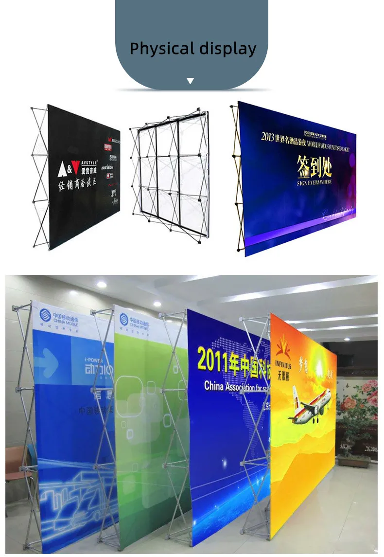 Pop Up Banner Display Stand Magnetic Portable Pop Up Display Background ...