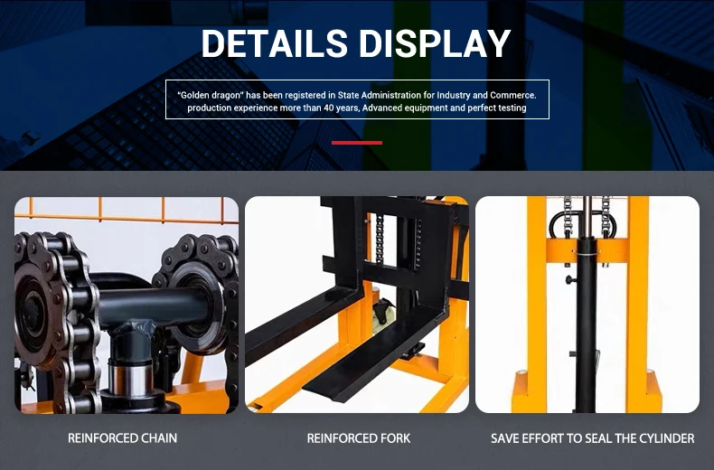 Wire Rope Pallet Stacker Plug-in Cheap Semi-electric Wire Rope Stacker ...