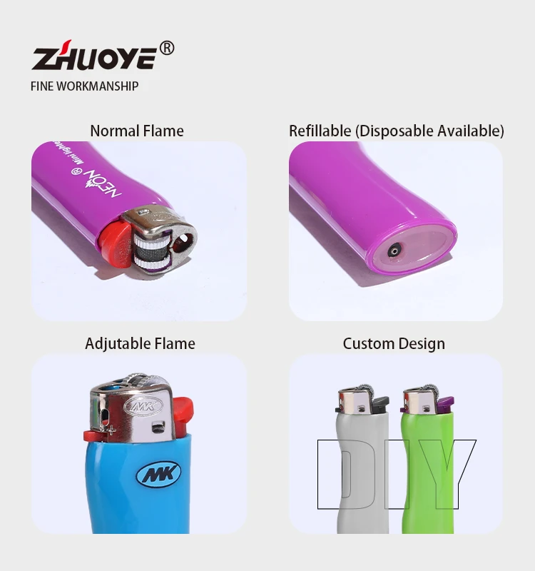 MK Smoking Gas Lighter - Flint Stone Disposable Lighters