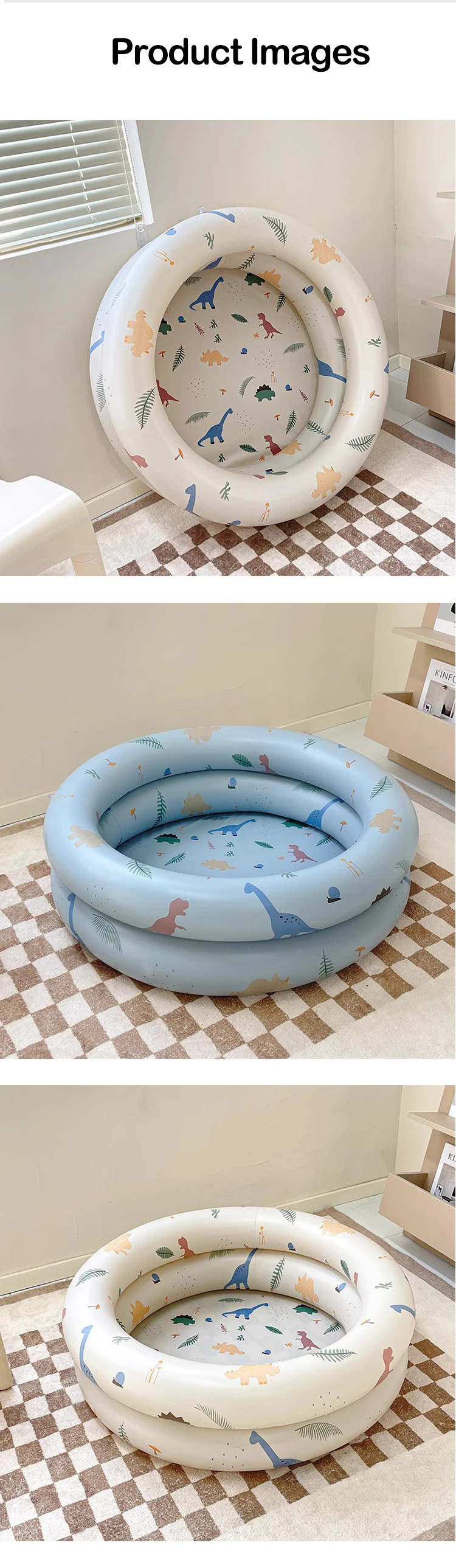 Ins Indoor And Outdoor Pvc Toddler Inflatable 2 Circular Swimming Pool ...