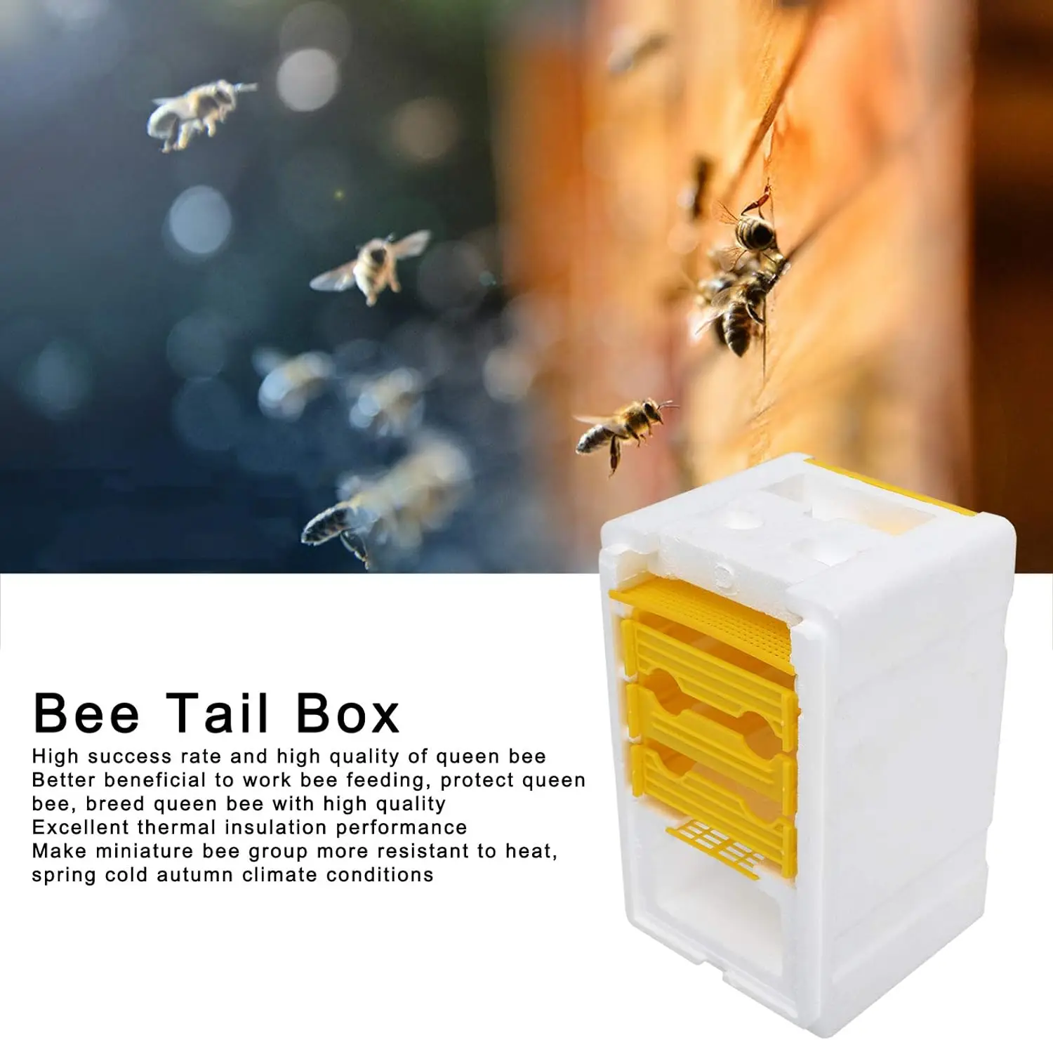 Beekeeping Tool Mini Beehive Foam Queen Rearing For Bee Mating Nuc Box ...