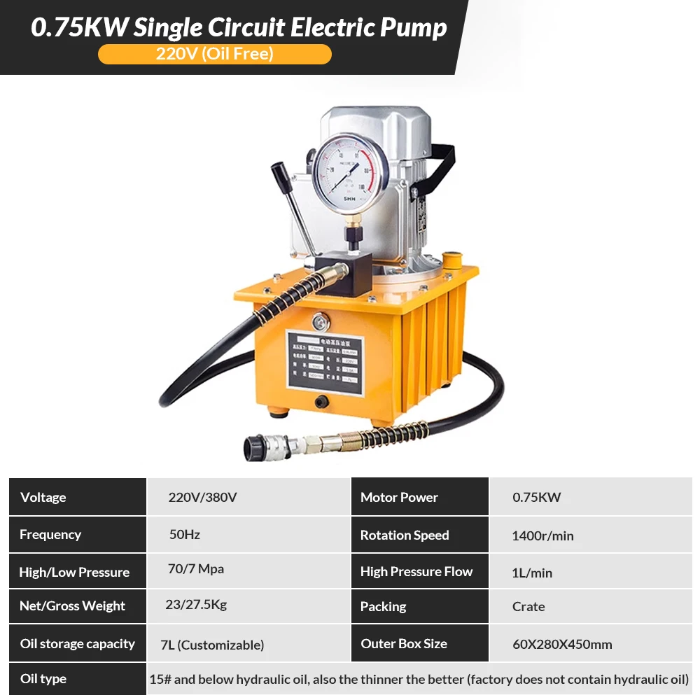 DYB-63A Single Loop Hydraulic Electric Pump 700 Bar High Pressure