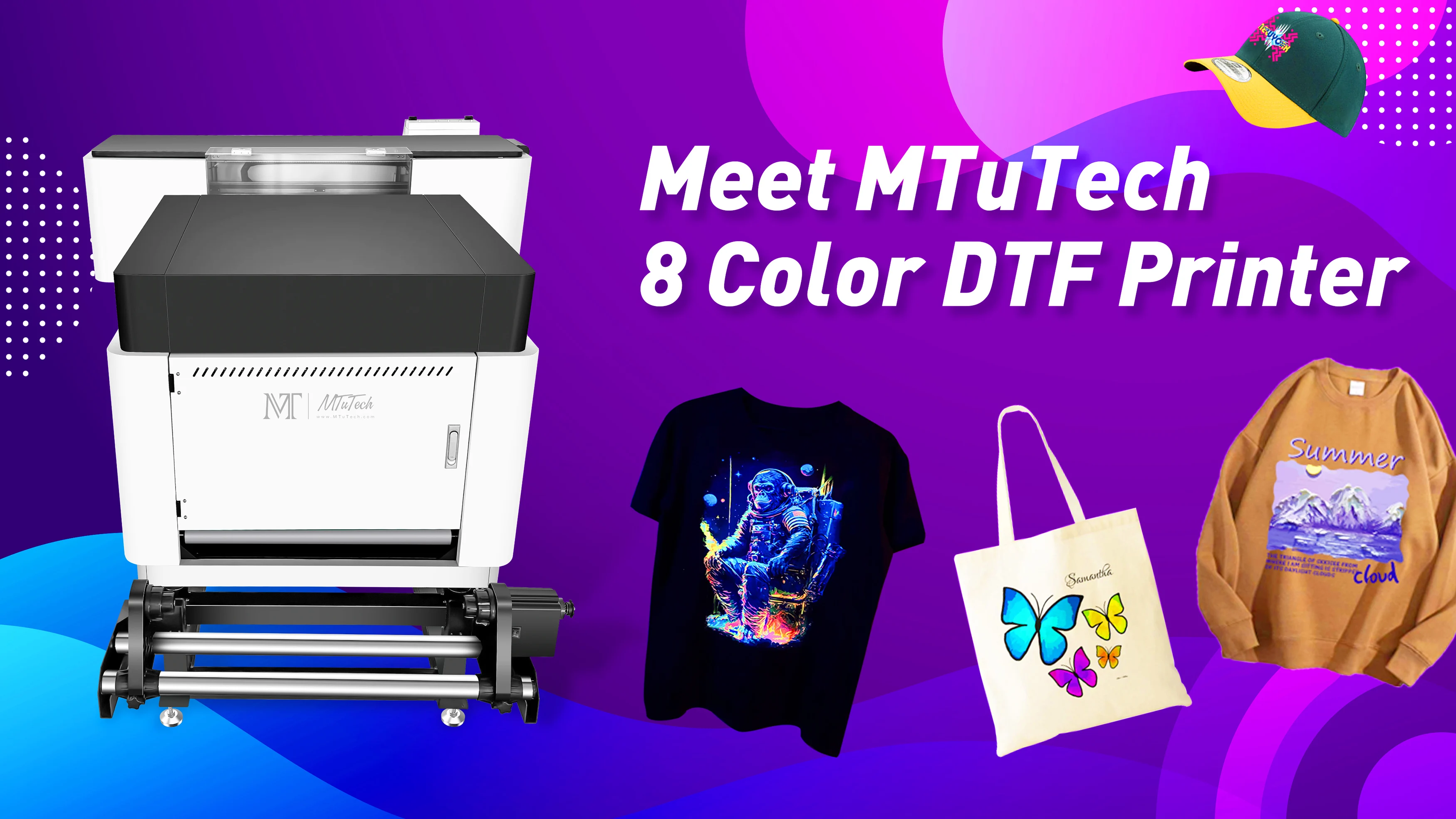 Reliable DTF Printer - MT Mtutech I3200 (2 Head) 4 Head Inkjet