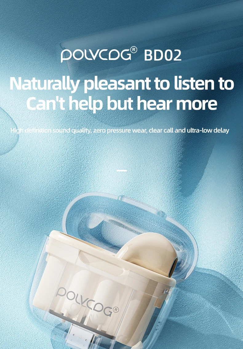 New Design Bd02 Wireless Transparent Tws Earbuds Authentic Tws Headsets ...
