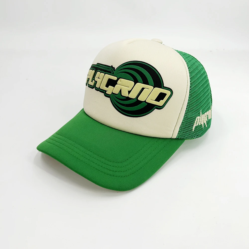 Custom 3D Puff Printing Trucker Hat - Embroidered Foam Cap