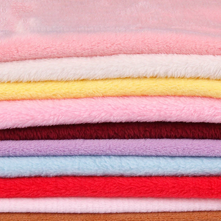 Luxury Manufacturing Flannel Fleece Fabric Super Soft Plush For ...