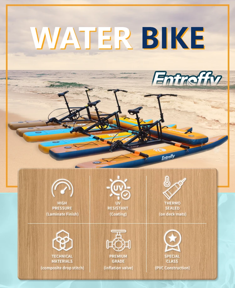 Leisure Water Bike Pedal Boat Bicycle Outdoor Park Equipment Pedal Boats Water Sport Sea Bike ...