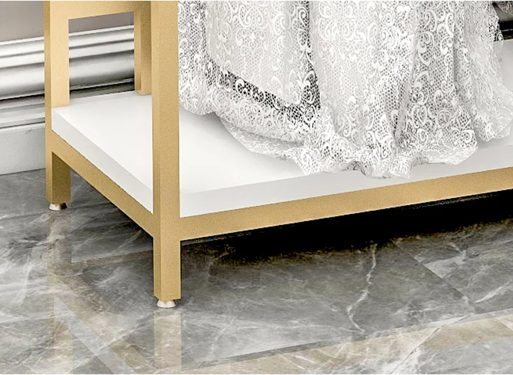 Custom Gold Lady Wedding Dress Garment Display Stand