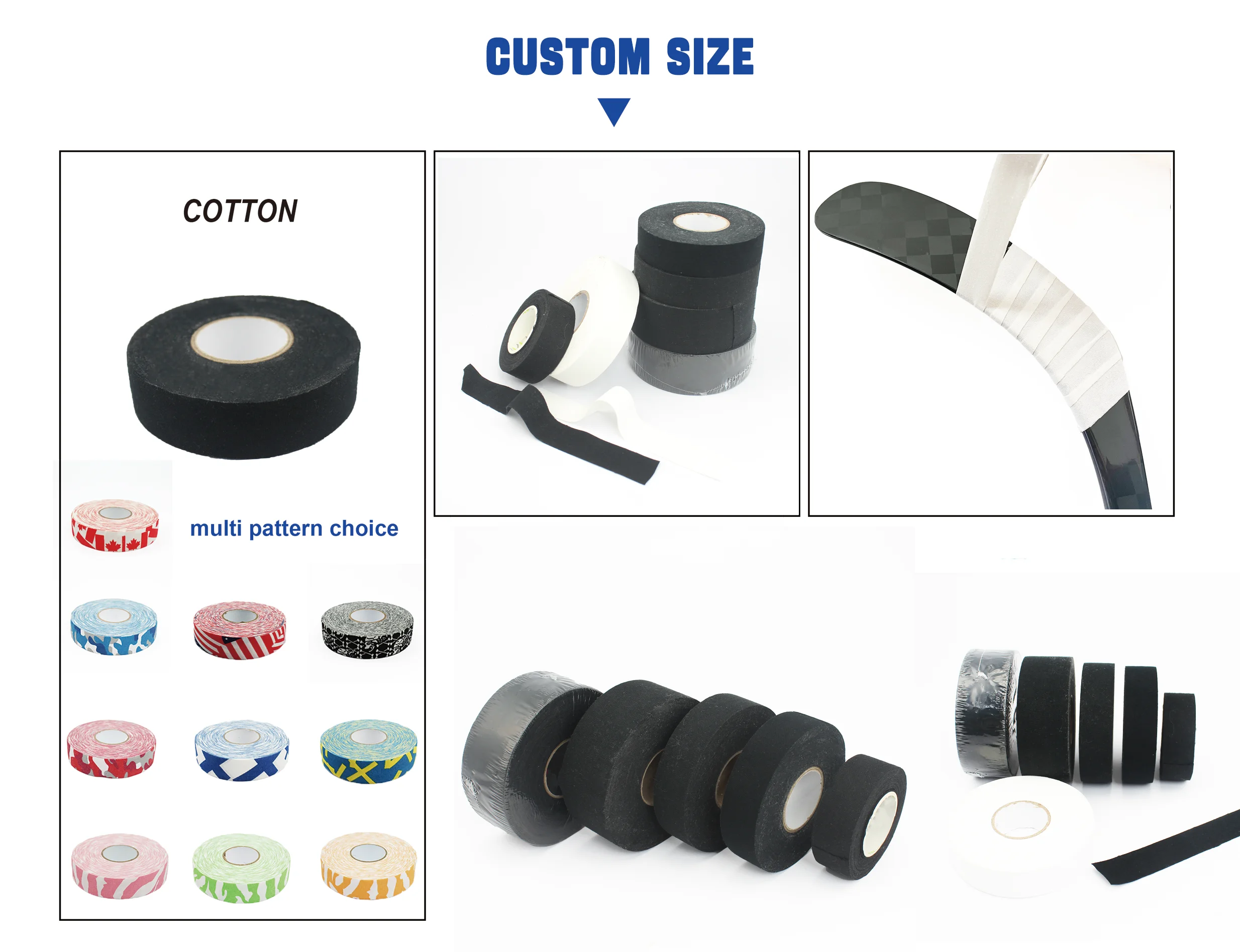 Custom Color Hockey Sock Tape - Clear Grip Hockey Tape