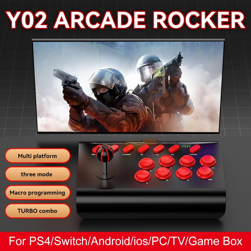 Game Joystick Rocker Fighting Controller Box For Switch For Ps4 For Pc ...