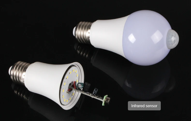 Intelligent Light Sensor Control LED Bulb Microwave Radar Motion Sensor ...