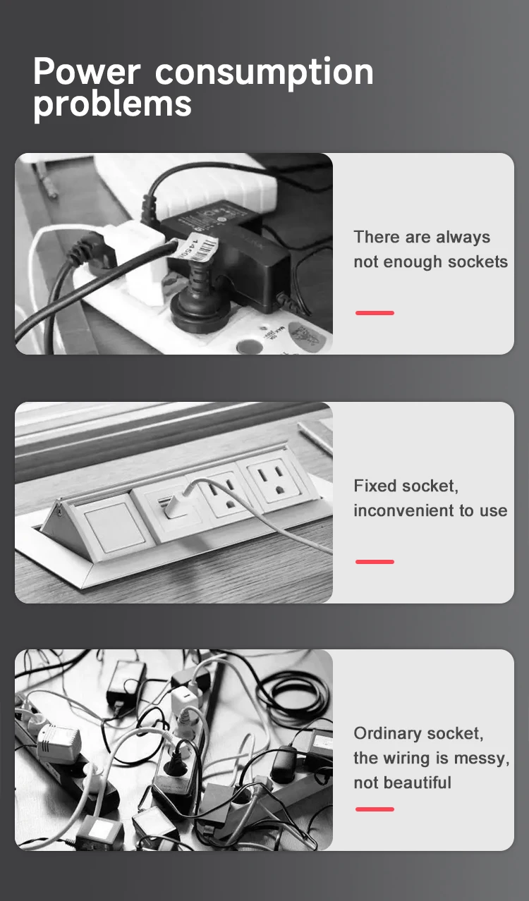 JOYE Power Track Socket - Efficient Desk Electrical Solutions