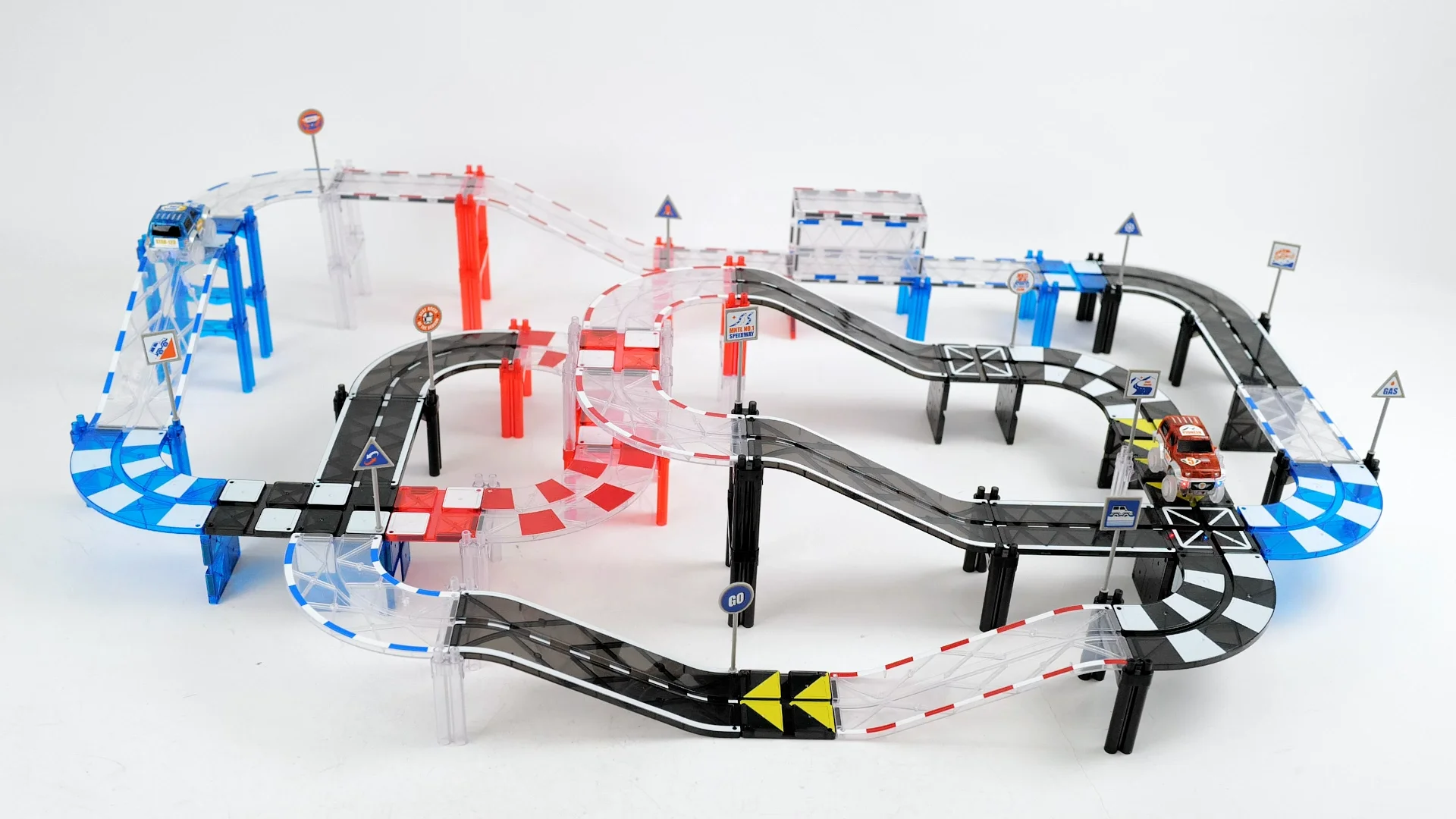 Kids Toys 2023 Educational 72 Pieces Magnetic Race Track Toy Car ...