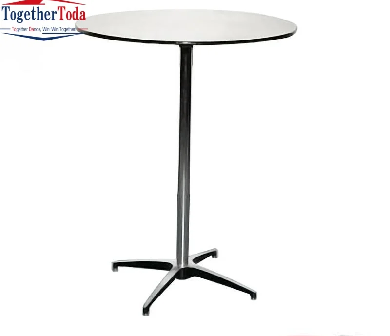Modern Solid Wood Cocktail Round bar Counter Wine Party Fixed High bar ...