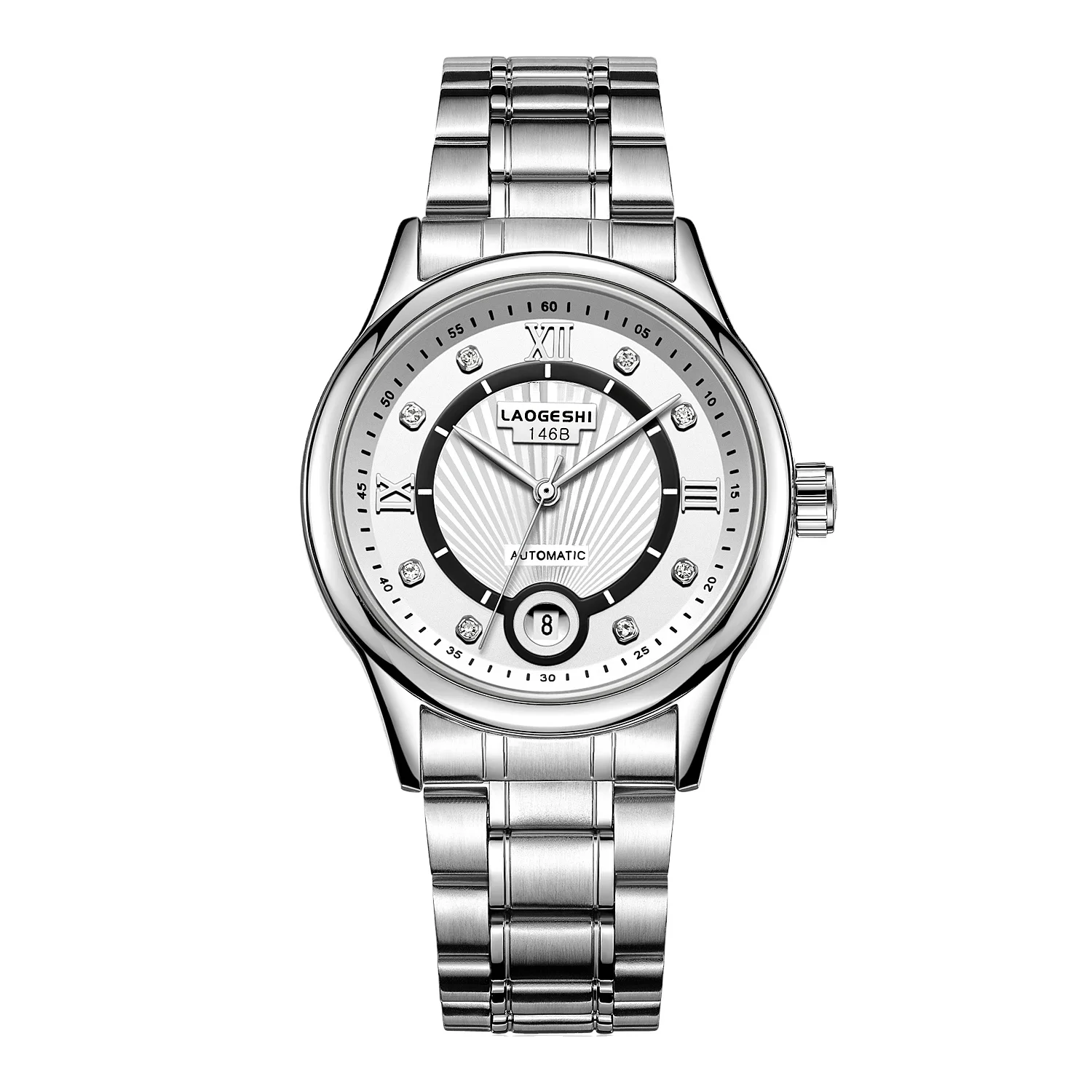 Customized Logo Laogeshi Business Gentlemen Dress Mechanical Watch Auto ...