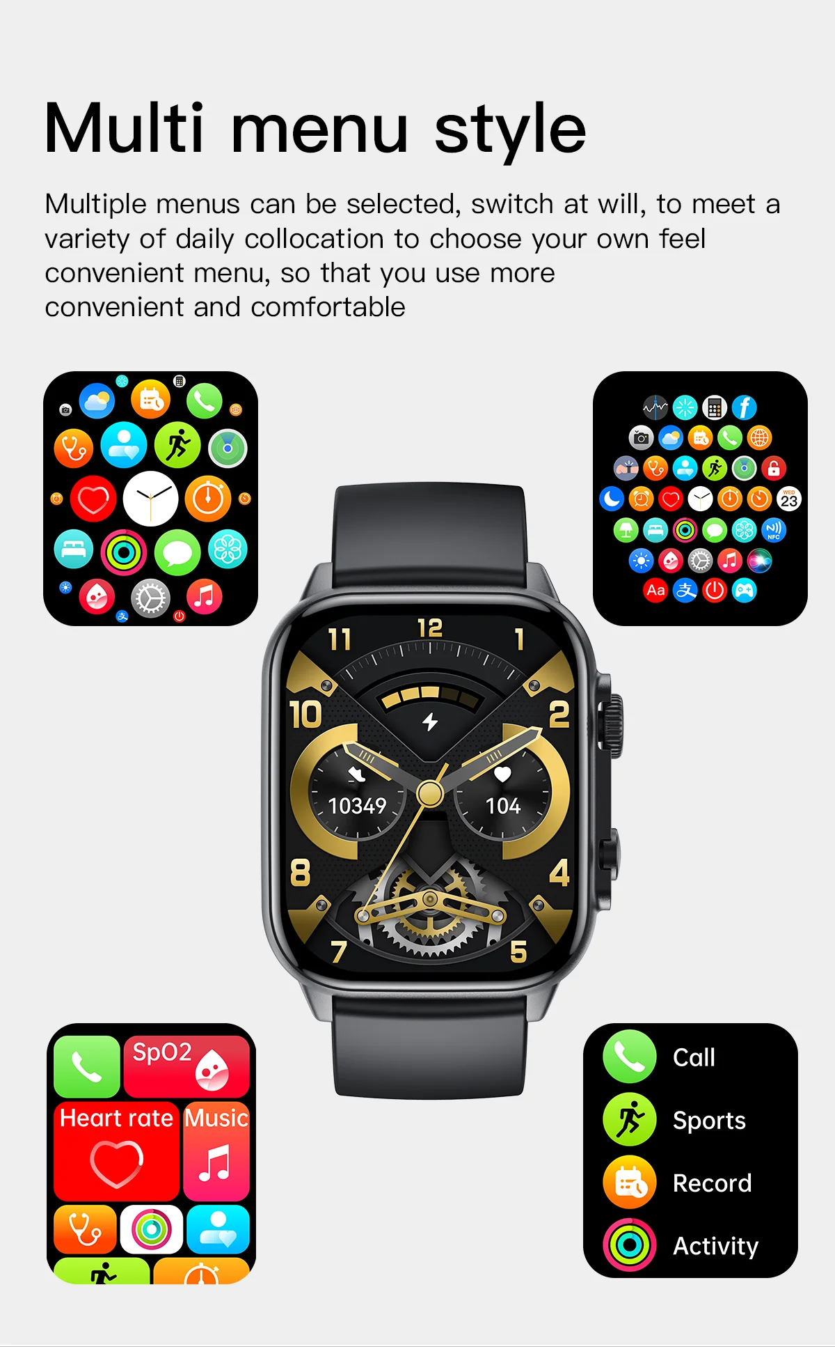 AMOLED Smart Watch HK95 - Connects to Android and Ios