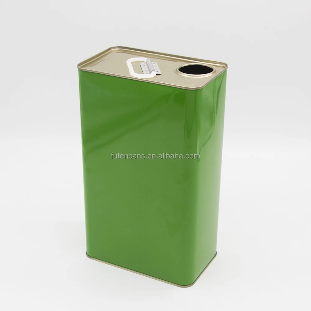 5l Square Tin Container Can With Plastic Cap For Glue/engine Oil ...