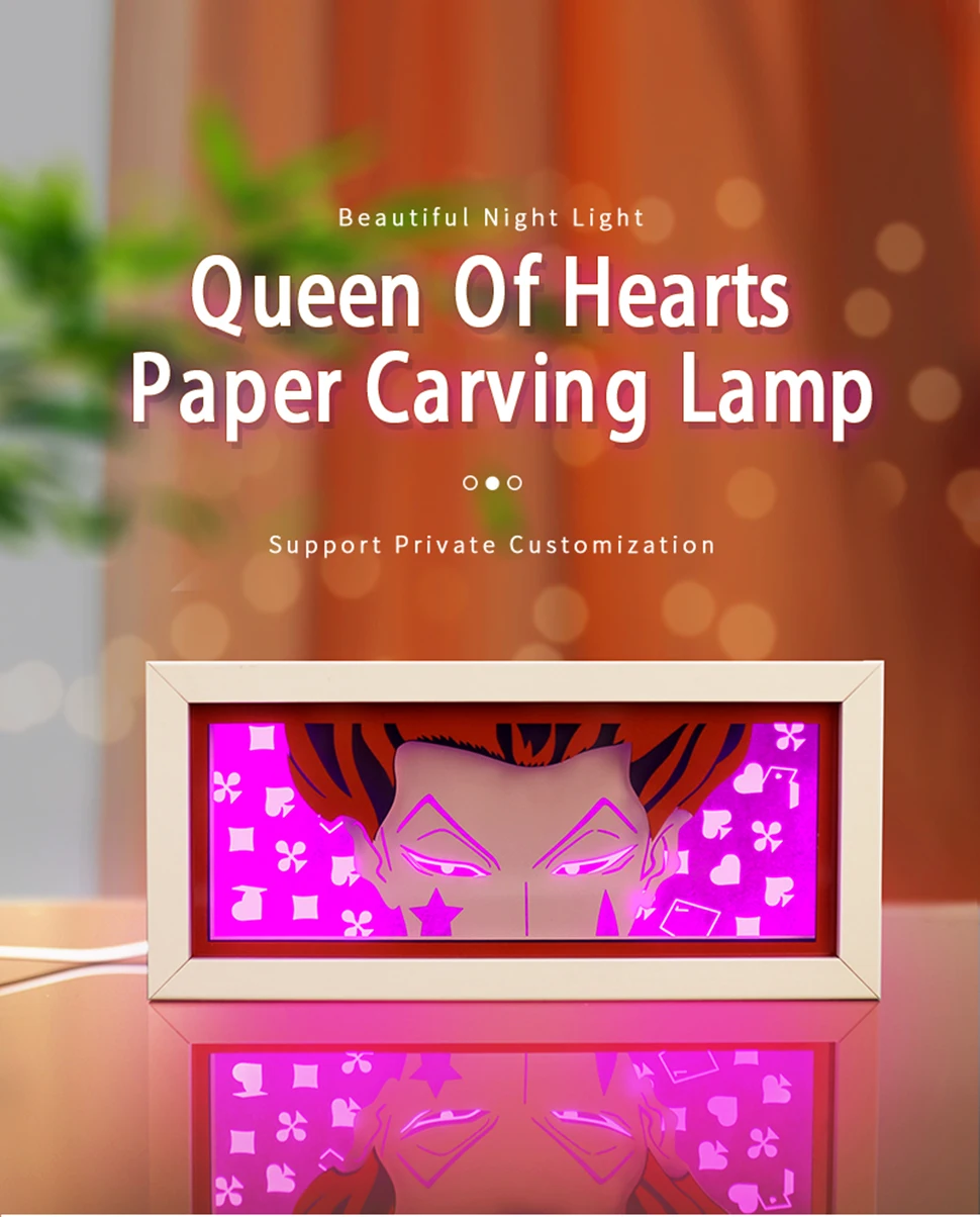 Customizable Paper Craft Night Lighting LED Strips Shadow Box