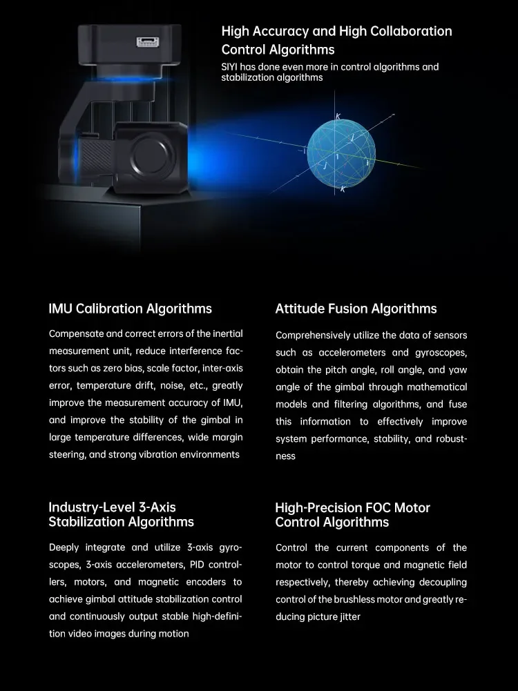 SIYI A8 Mini 4K 8MP Ultra HD AI Identify 6X Digital Zoom Gimbal Camera ...