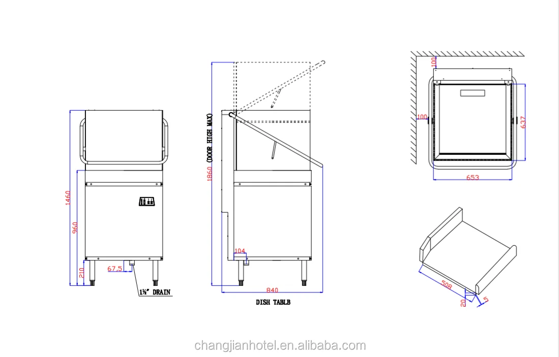 Full-automatic Uncovering Dishwasher - Efficient & Durable