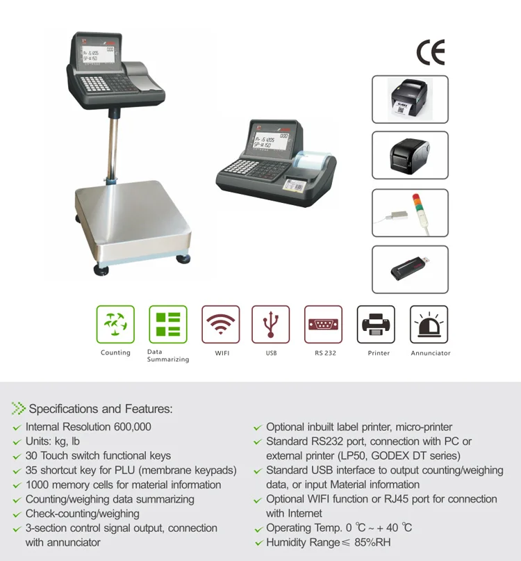 Rs232 U Disk Memory Spc Digital Excel Counting Weighing Scale Indicator ...