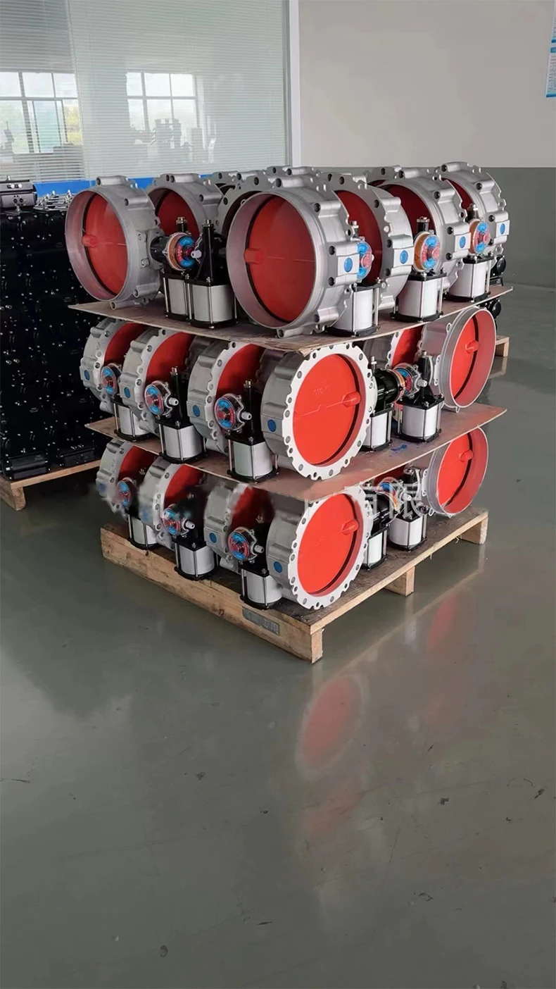 Silo Feeding And Discharging Pneumatic Butterfly Valve Monoflange ...