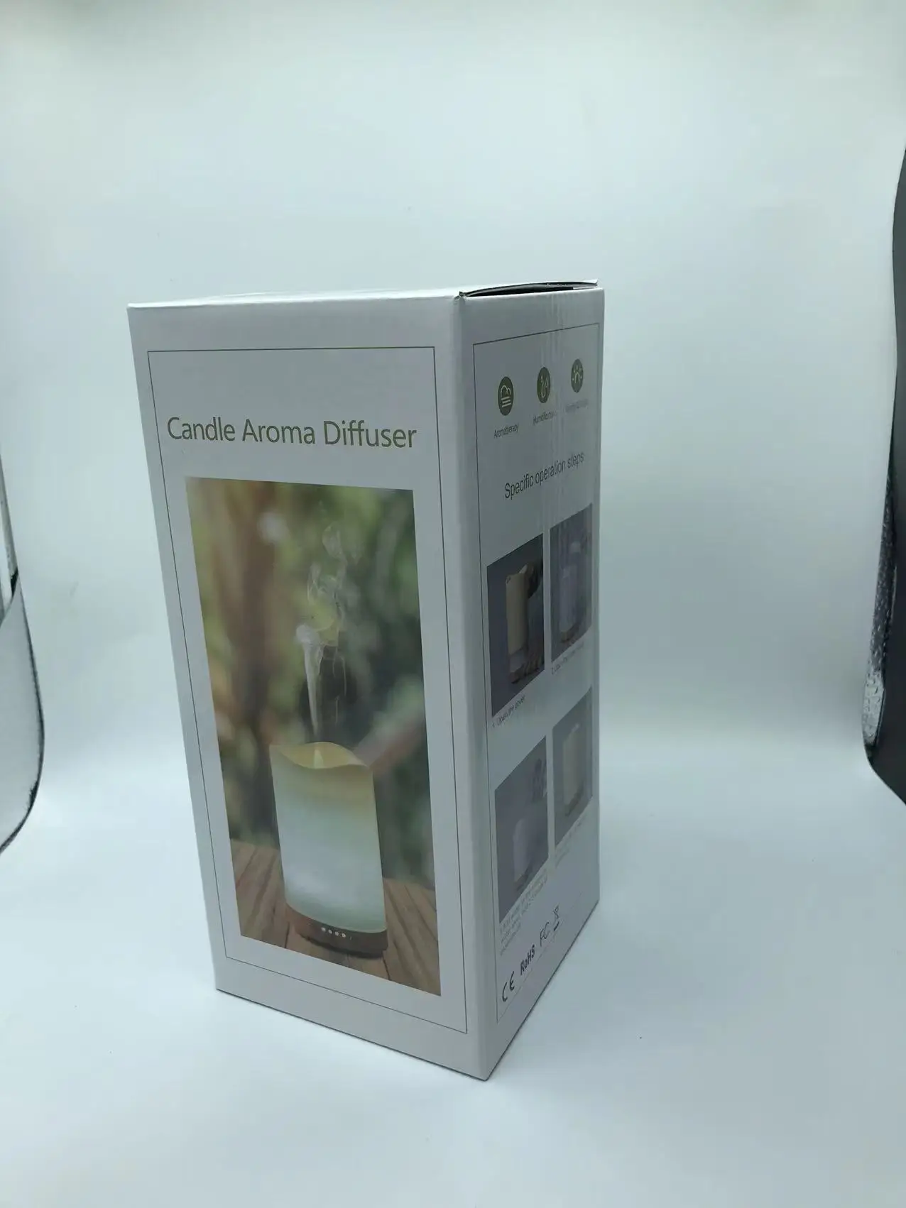 Kubeauty Dark Wood Grain Candle Diffuser Room Humidifier For Christmas ...