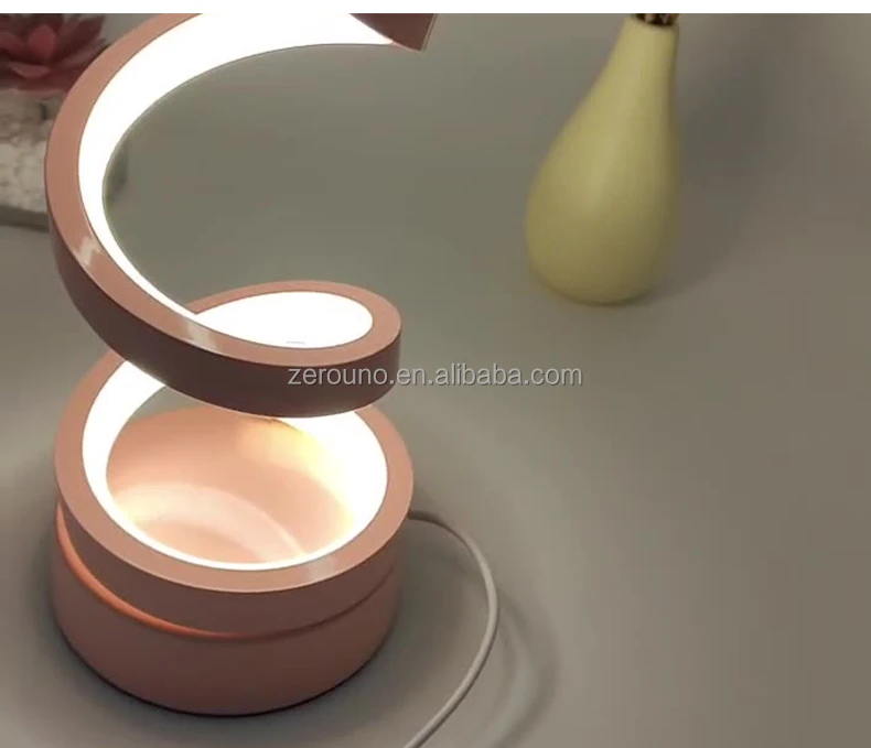 Modern Nordic Style Spiral Rgb Led Table Lamp Metallic Stepless ...