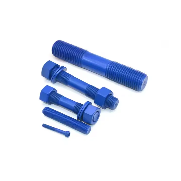 Alibaba.com: DIN933 Teflon PTFE Coated Double End Stud Bolts with Hex ...